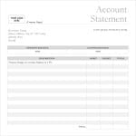 7+ Bank statement templates - Word Excel PDF Formats