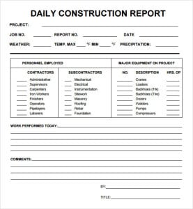 10+ Daily report templates - Word Excel PDF Formats
