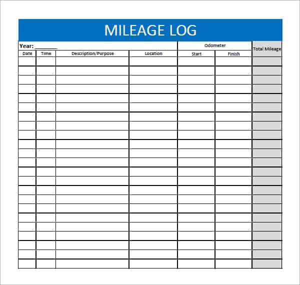 7 Vehicle Mileage Log Templates Word Excel PDF Formats 7 Vehicle Mileage Log Templates Word Excel PDF Formats