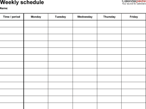 10+ Weekly Planner Templates - Word Excel PDF Formats