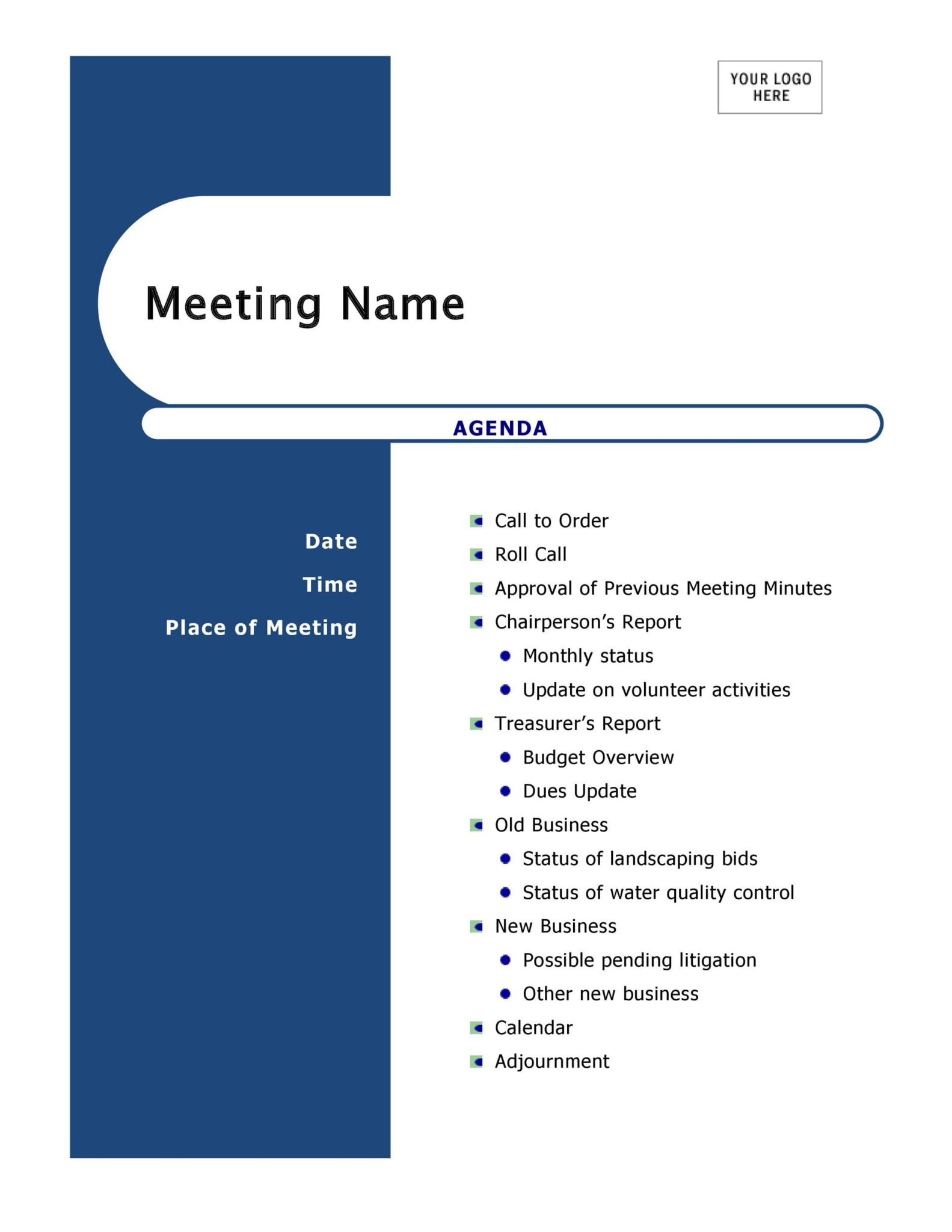 51+ Free Meeting Agenda Templates - Word Excel PDF Formats